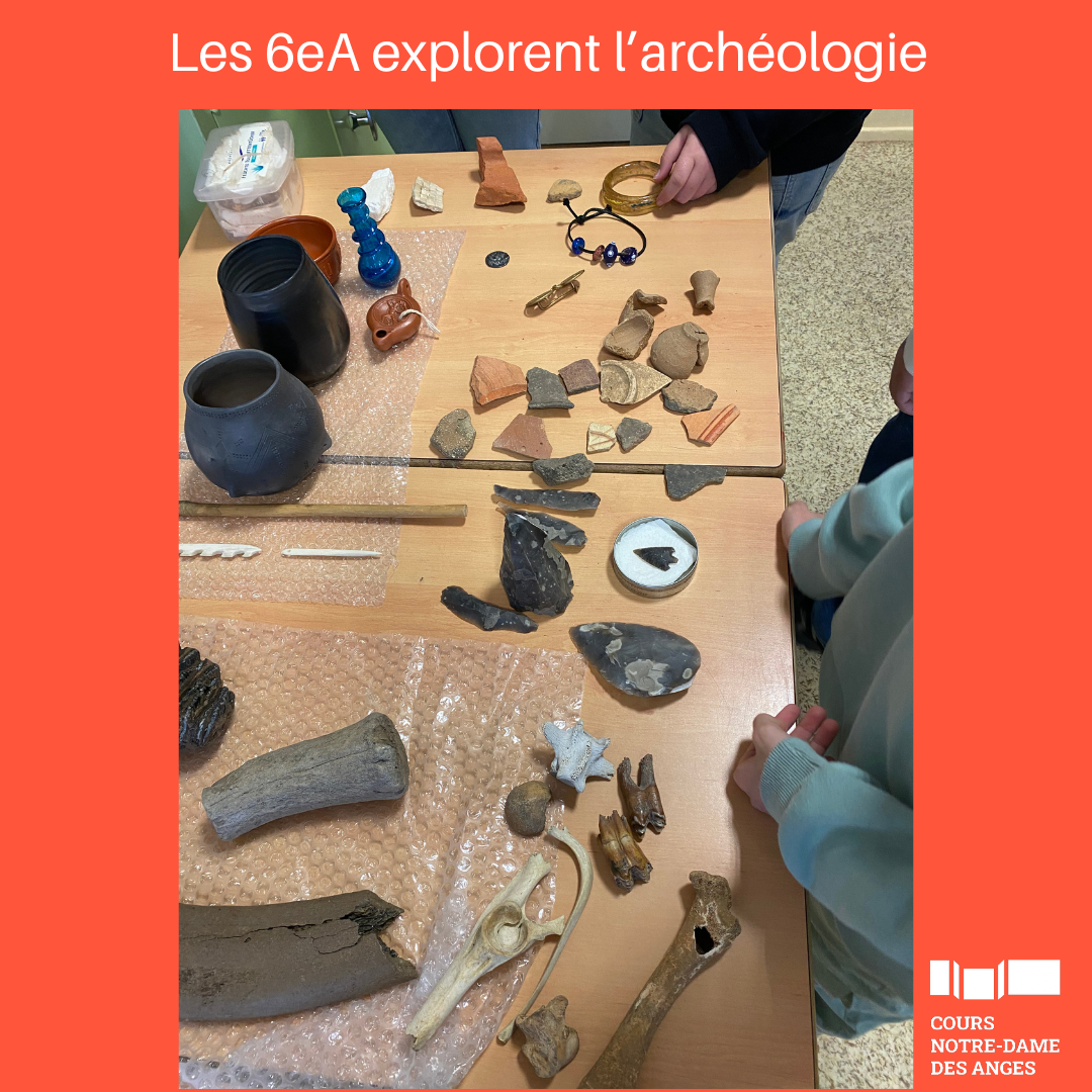 Les 6eA explorent l’archéologie - Cours Notre Dame des Anges