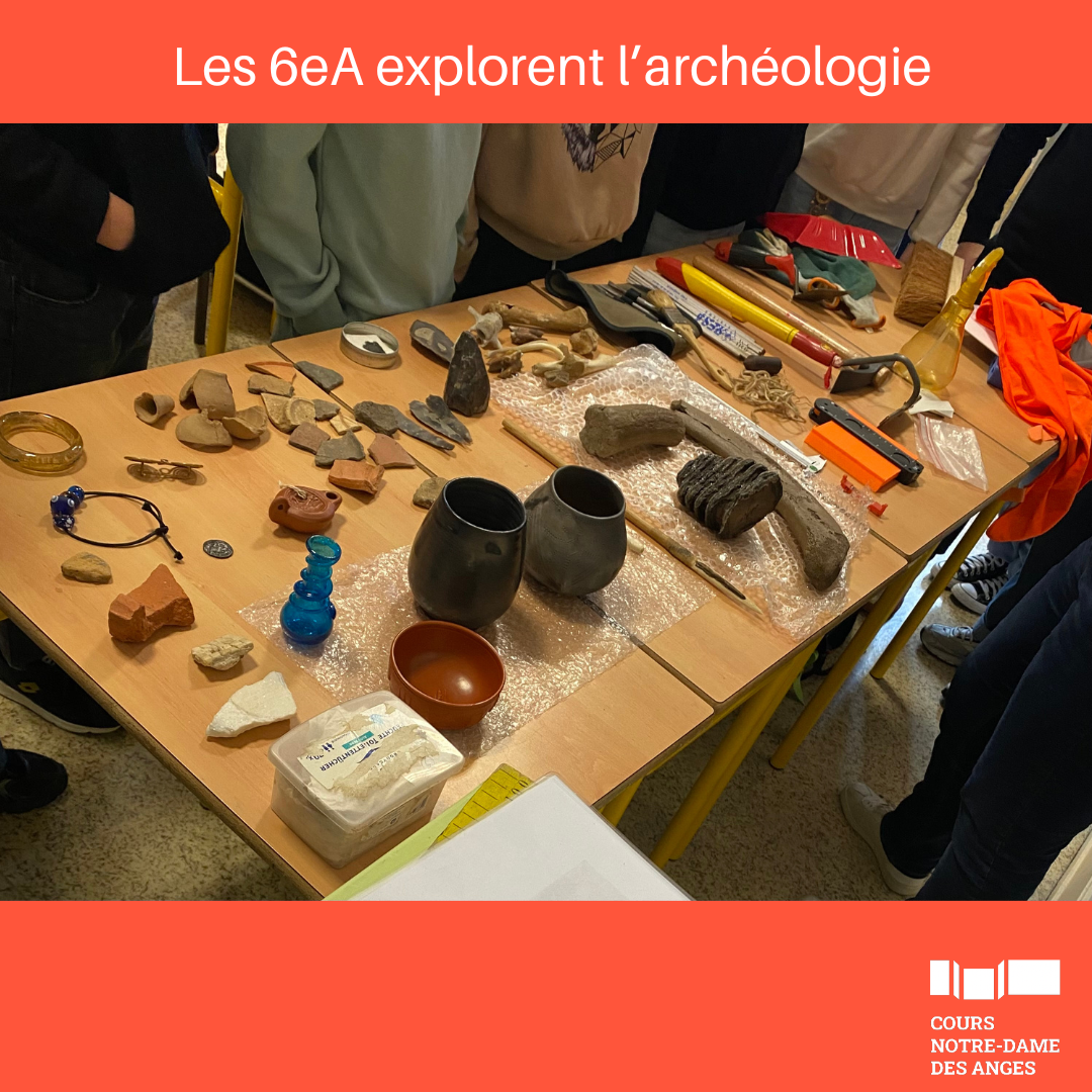 Les 6eA explorent l’archéologie (2) - Cours Notre Dame des Anges